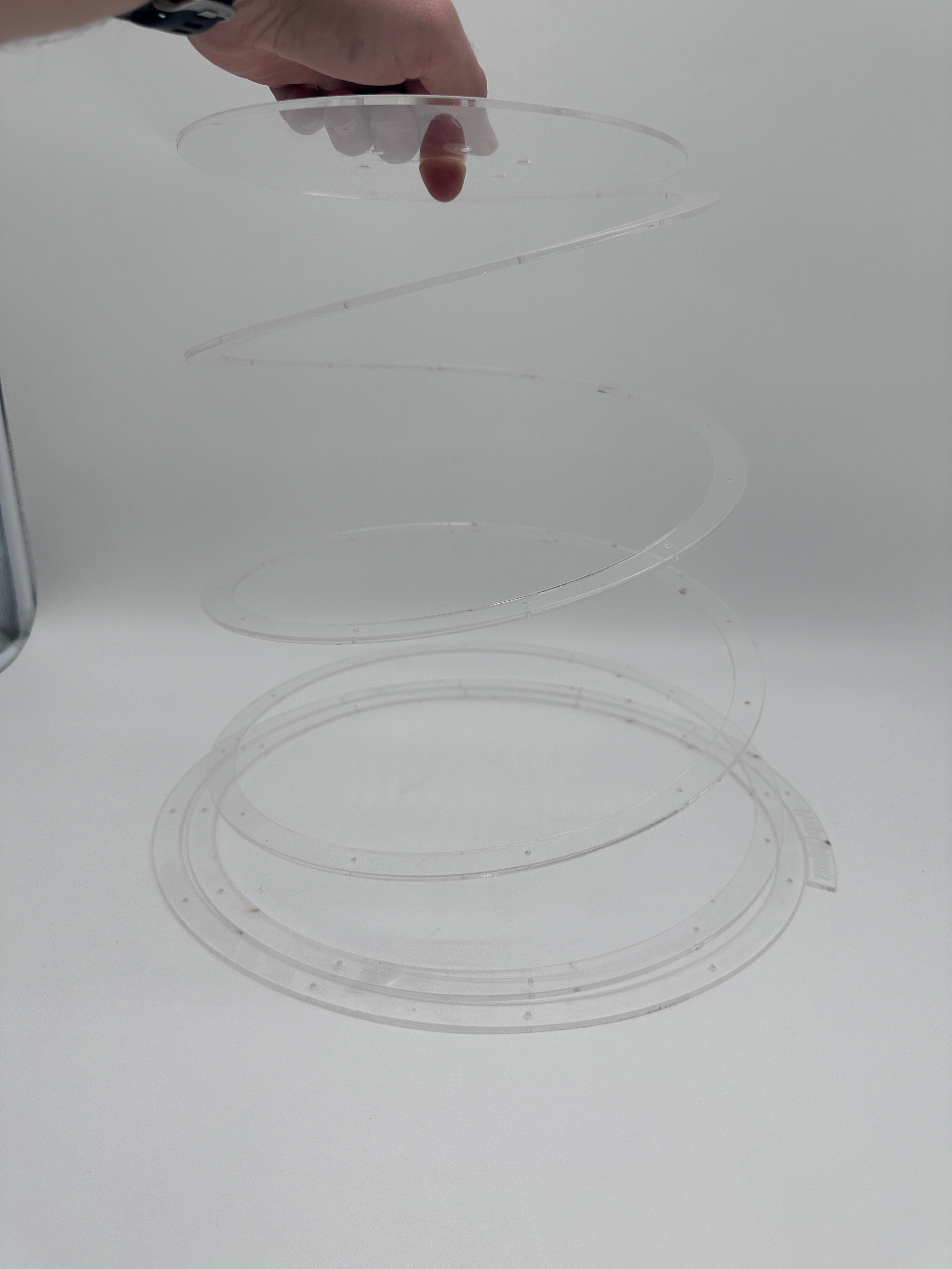 OUTLET A131 - Acrylic Spiral Medium - Imperfect – Prop Options