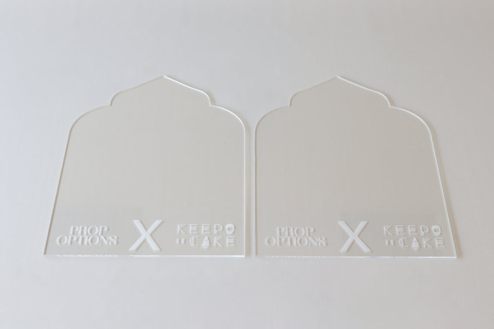 Original Trefoil Arch Cake Guides | Prop Options