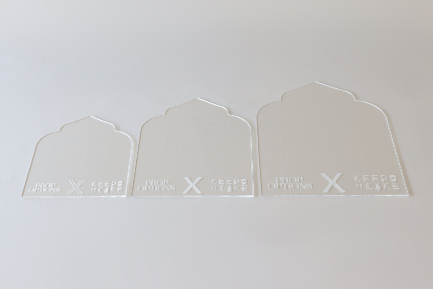 Original Trefoil Arch Cake Guides | Prop Options