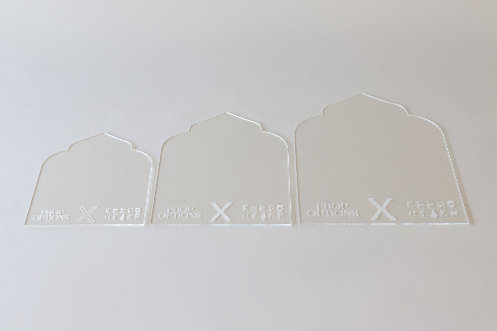 Original Trefoil Arch Cake Guides | Prop Options