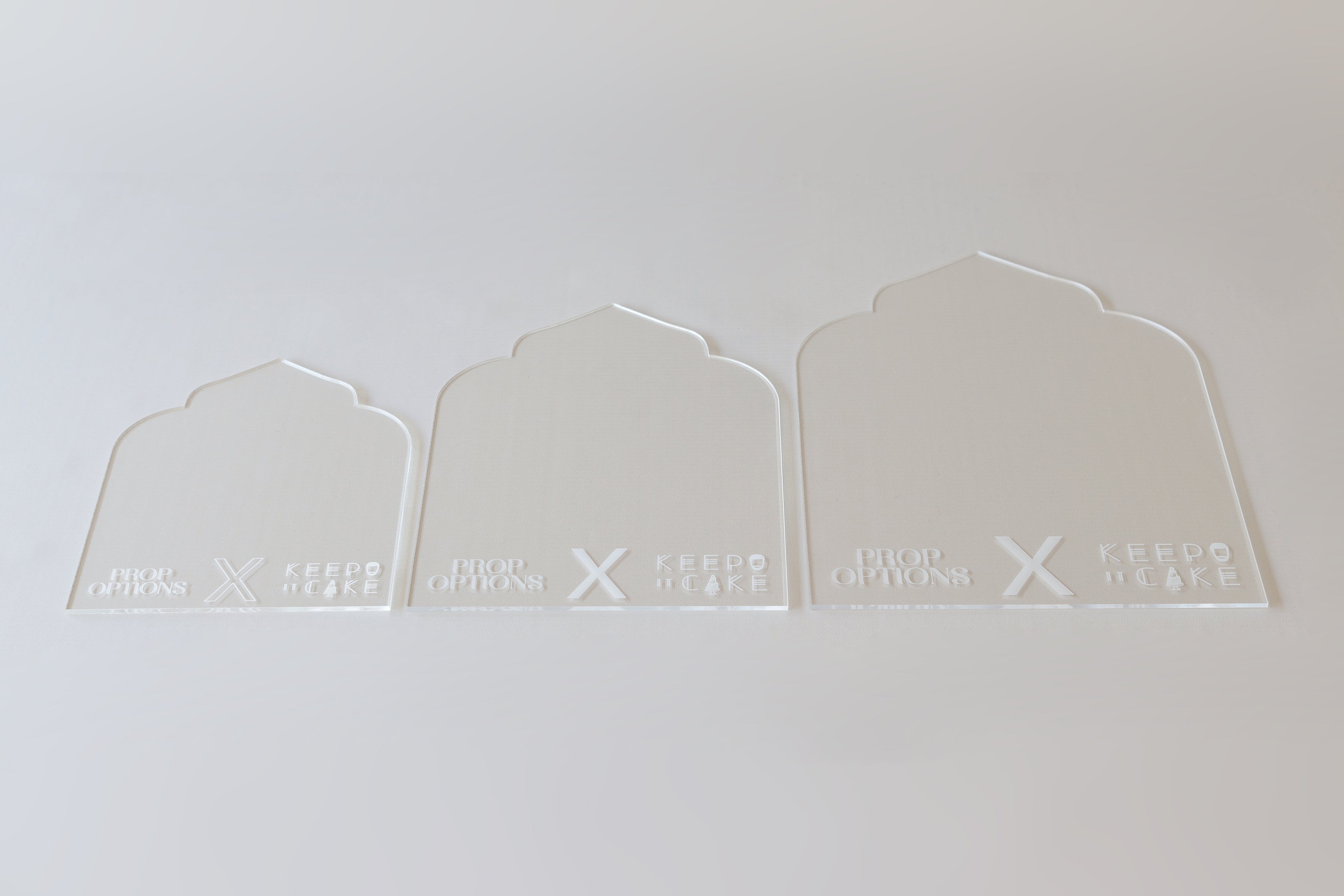 Original Trefoil Arch Cake Guides | Prop Options