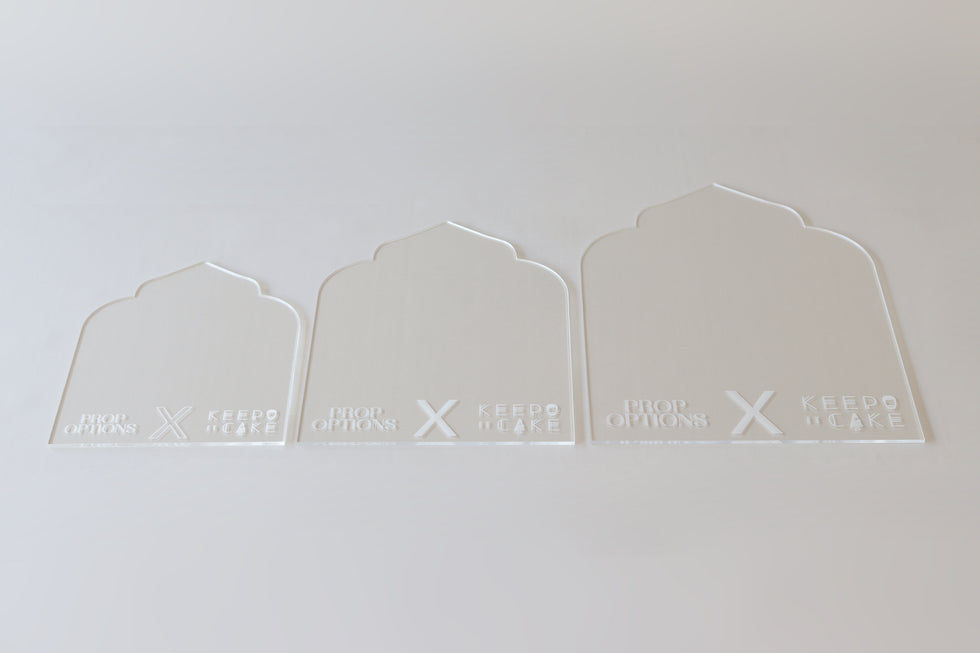 Original Trefoil Arch Cake Guides | Prop Options