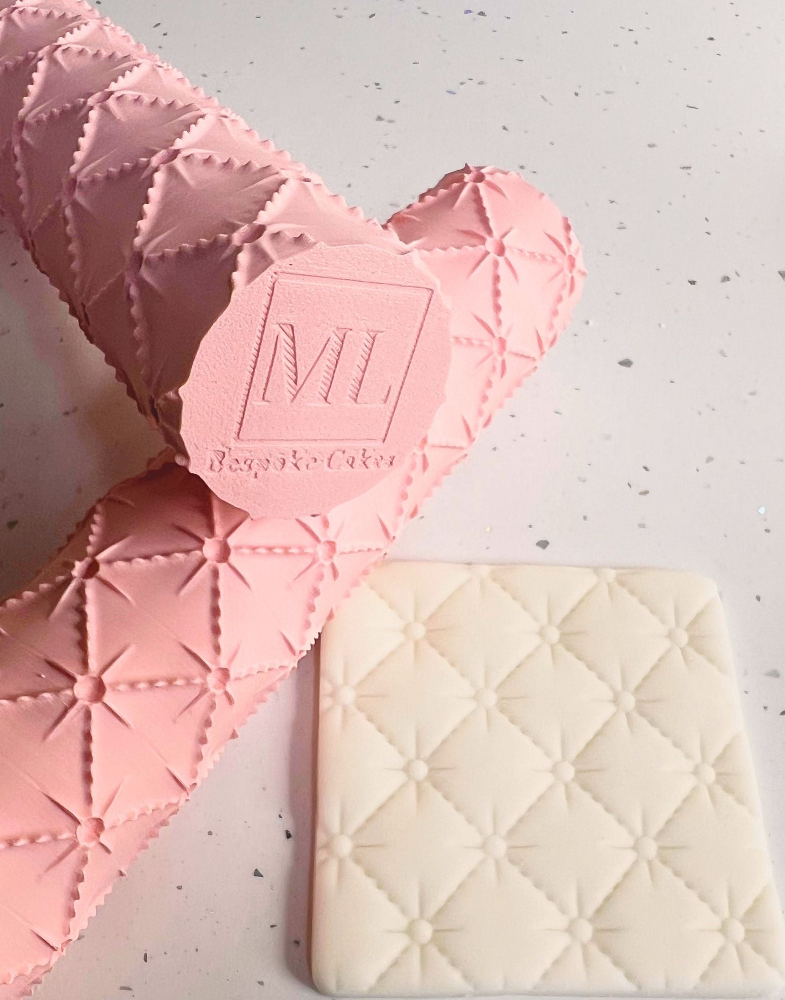 Quilted Rolling Pin Victor Diaz Collaboration Pastel Pink Rolling Pin ...