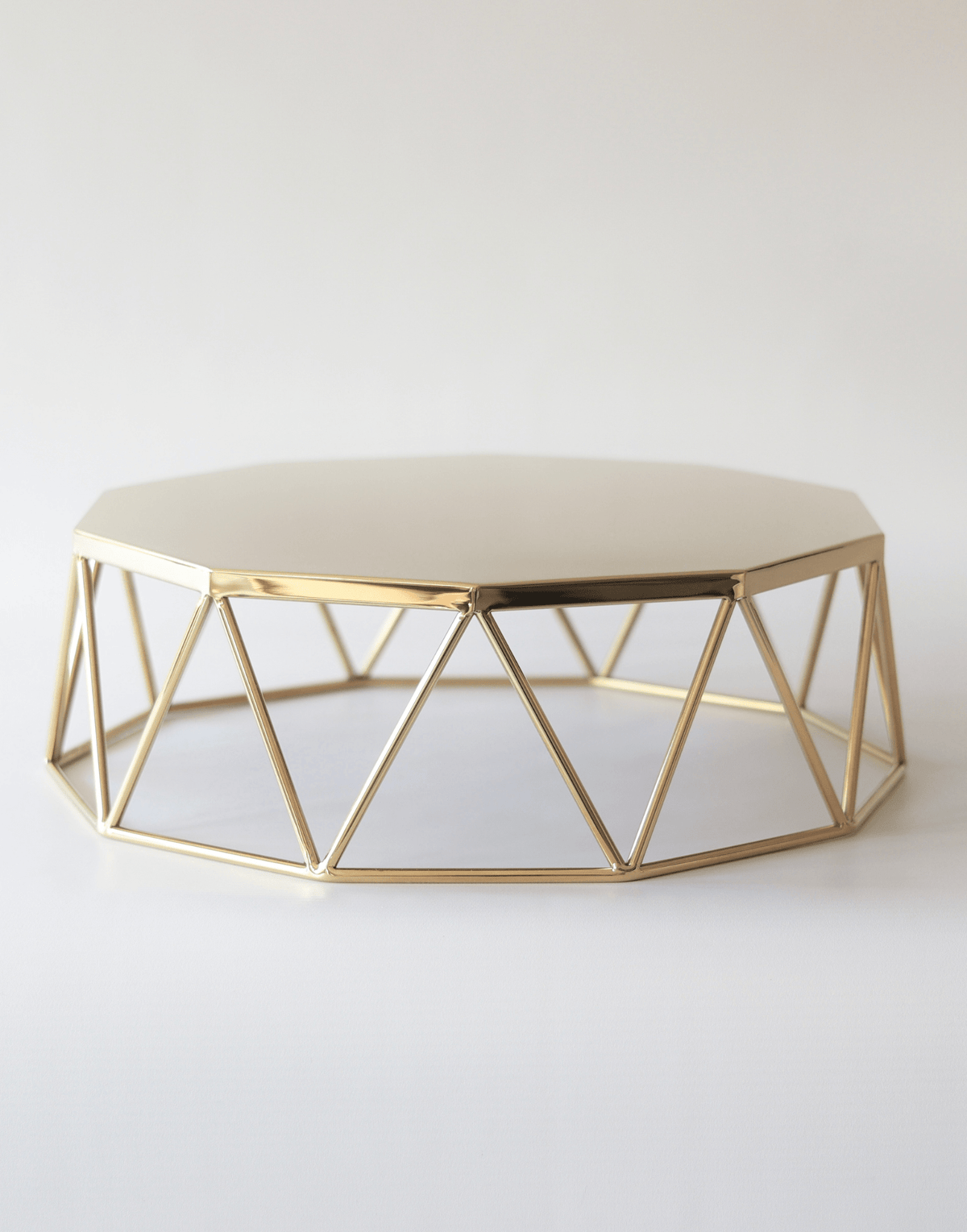 Stainless Steel Geometric Cake Stand | Prop Options
