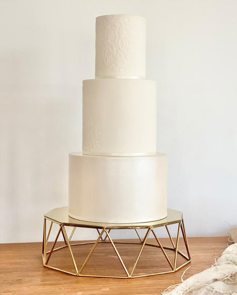 Stainless Steel Geometric Cake Stand | Prop Options