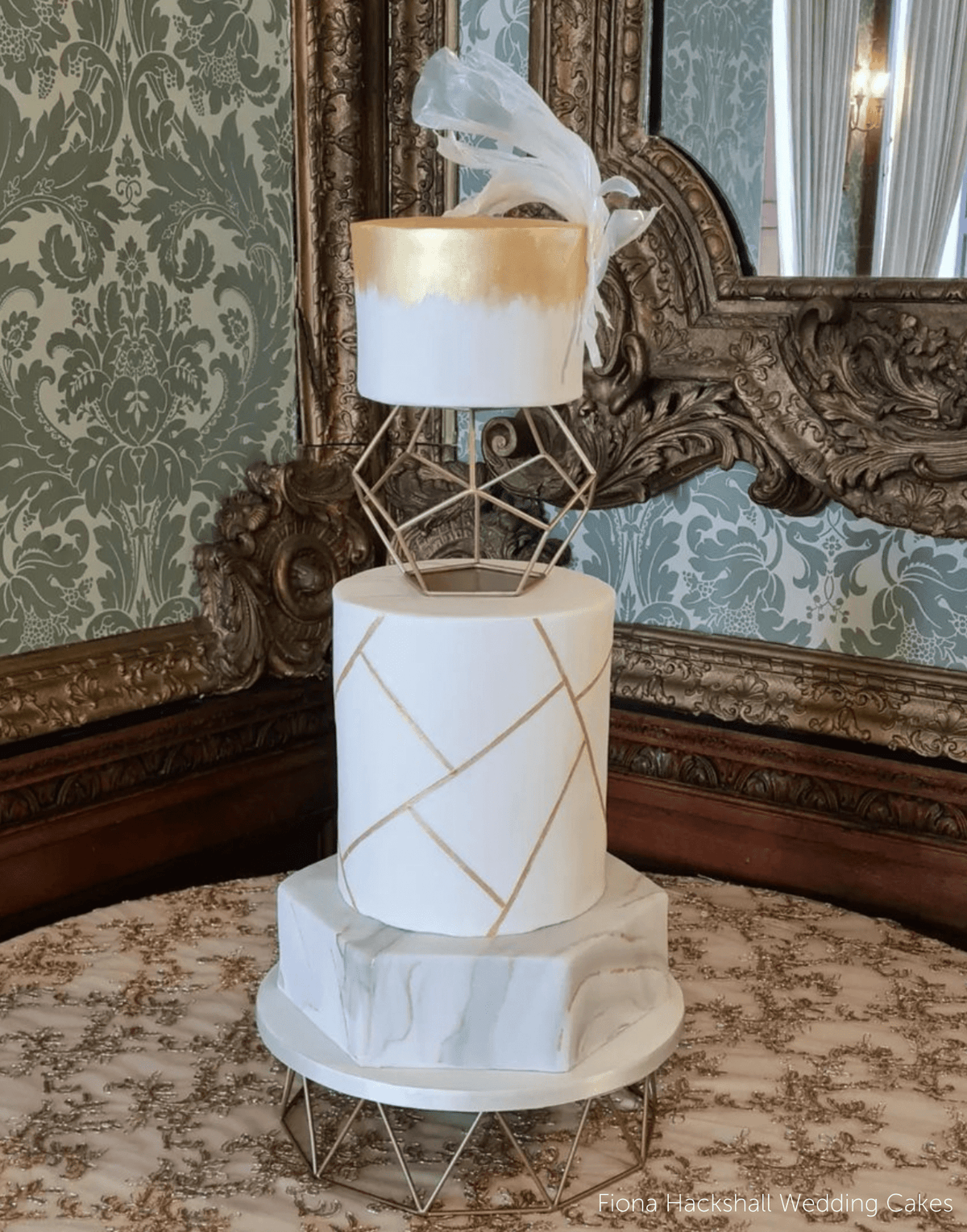 Stainless Steel Geometric Cake Stand | Prop Options