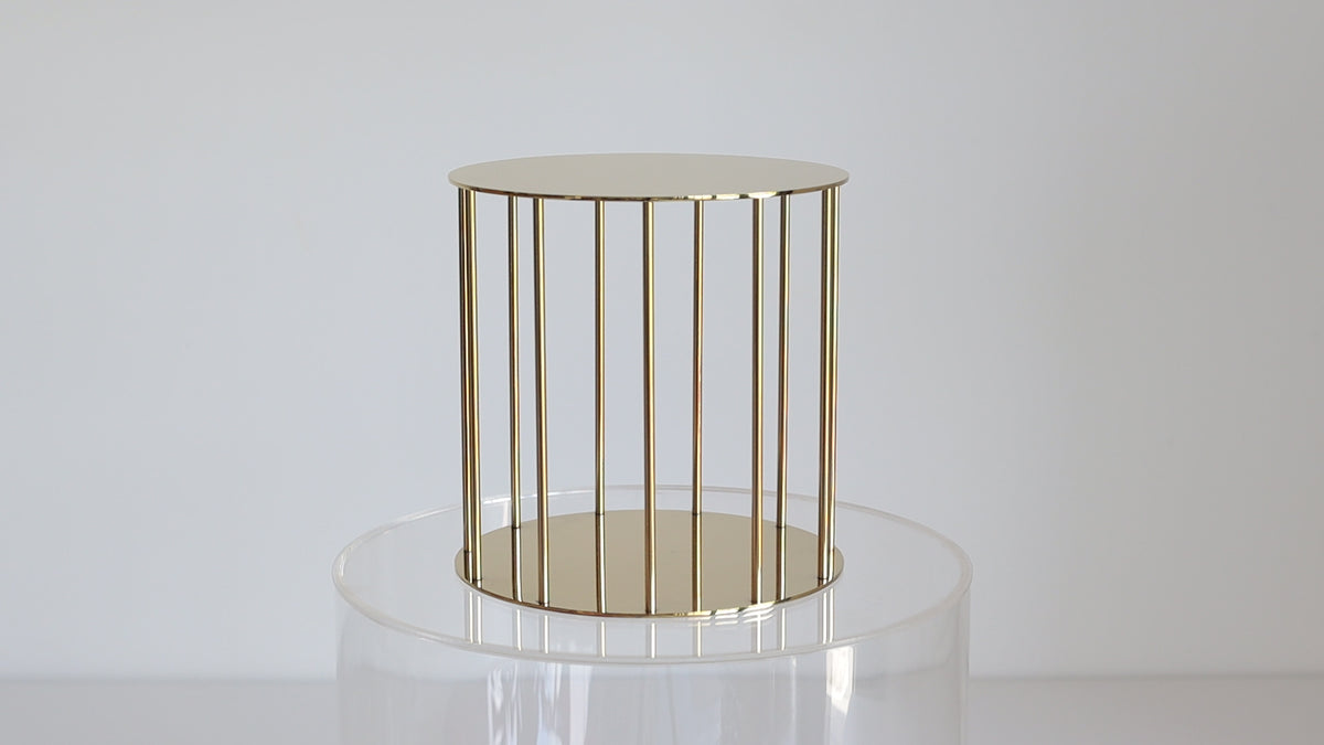 Gold Birdcage Cake Separator | Prop Options