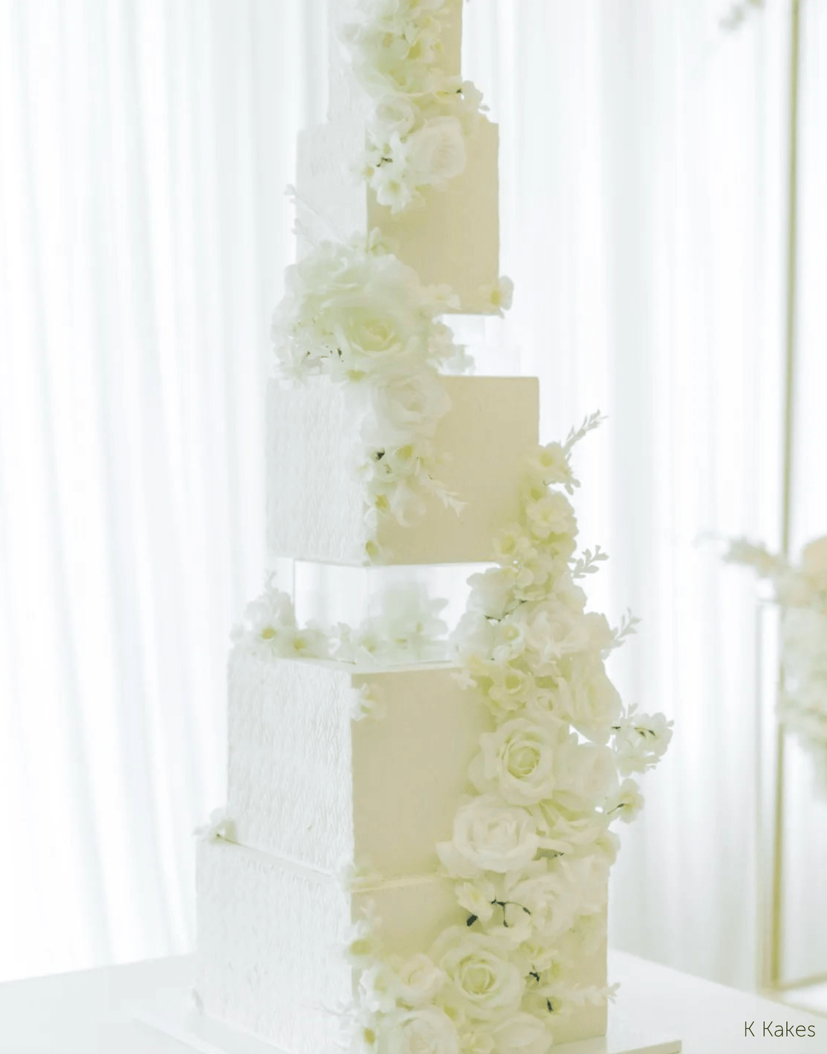 Square Acrylic Fillable Clear Tier Separators | Prop Options