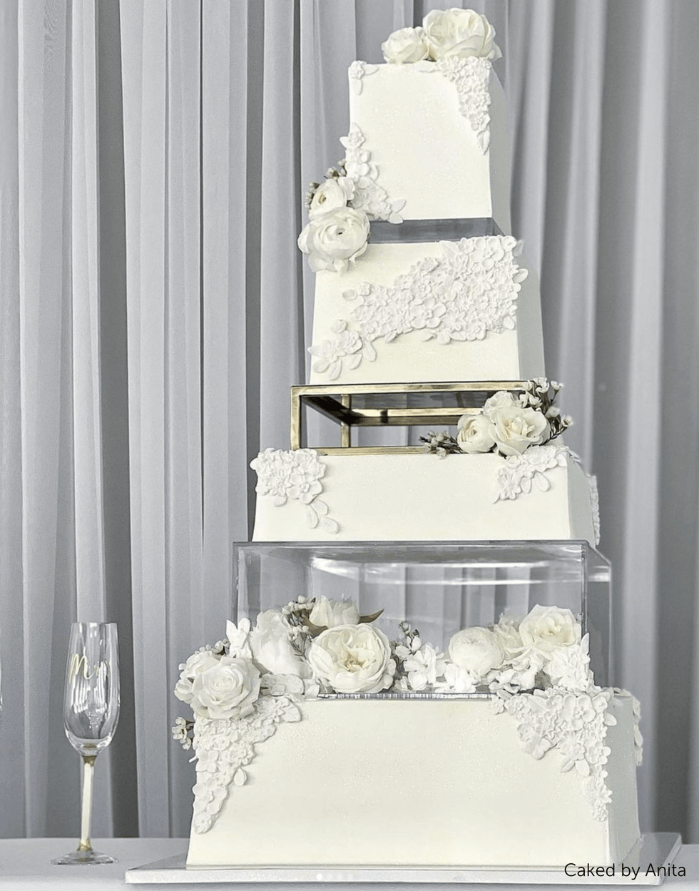 Square Acrylic Fillable Clear Tier Separators | Prop Options