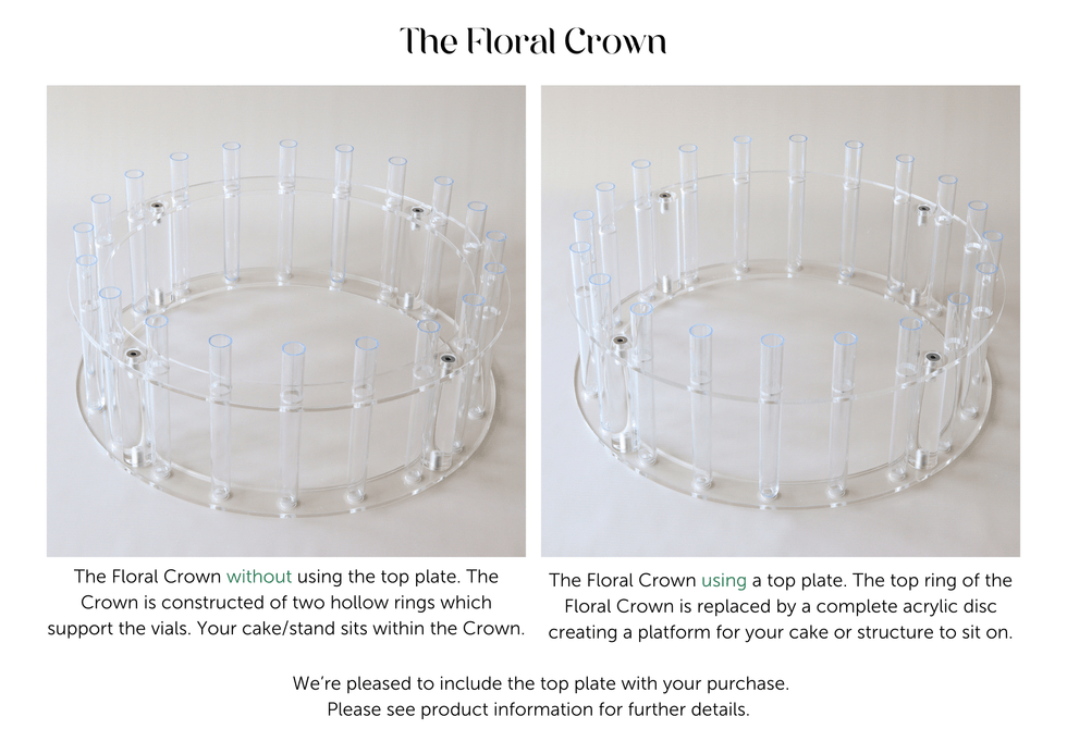 The Floral Crown Cake Stand | Prop Options